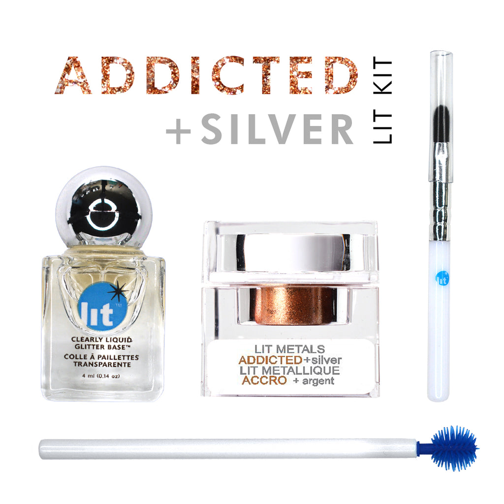 Lit Kits | Glitter Metallic + Base – Lit Cosmetics
