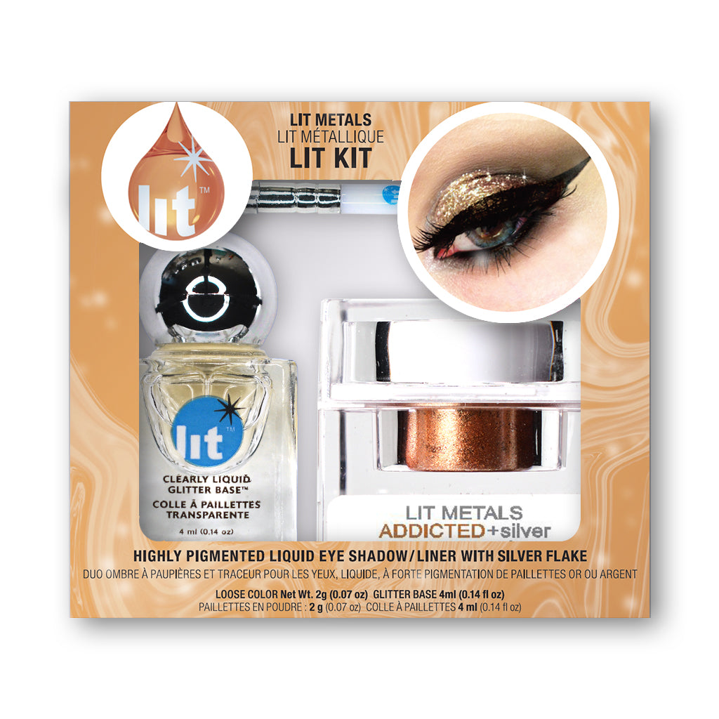 Lit Kits | Glitter Metallic + Base – Lit Cosmetics