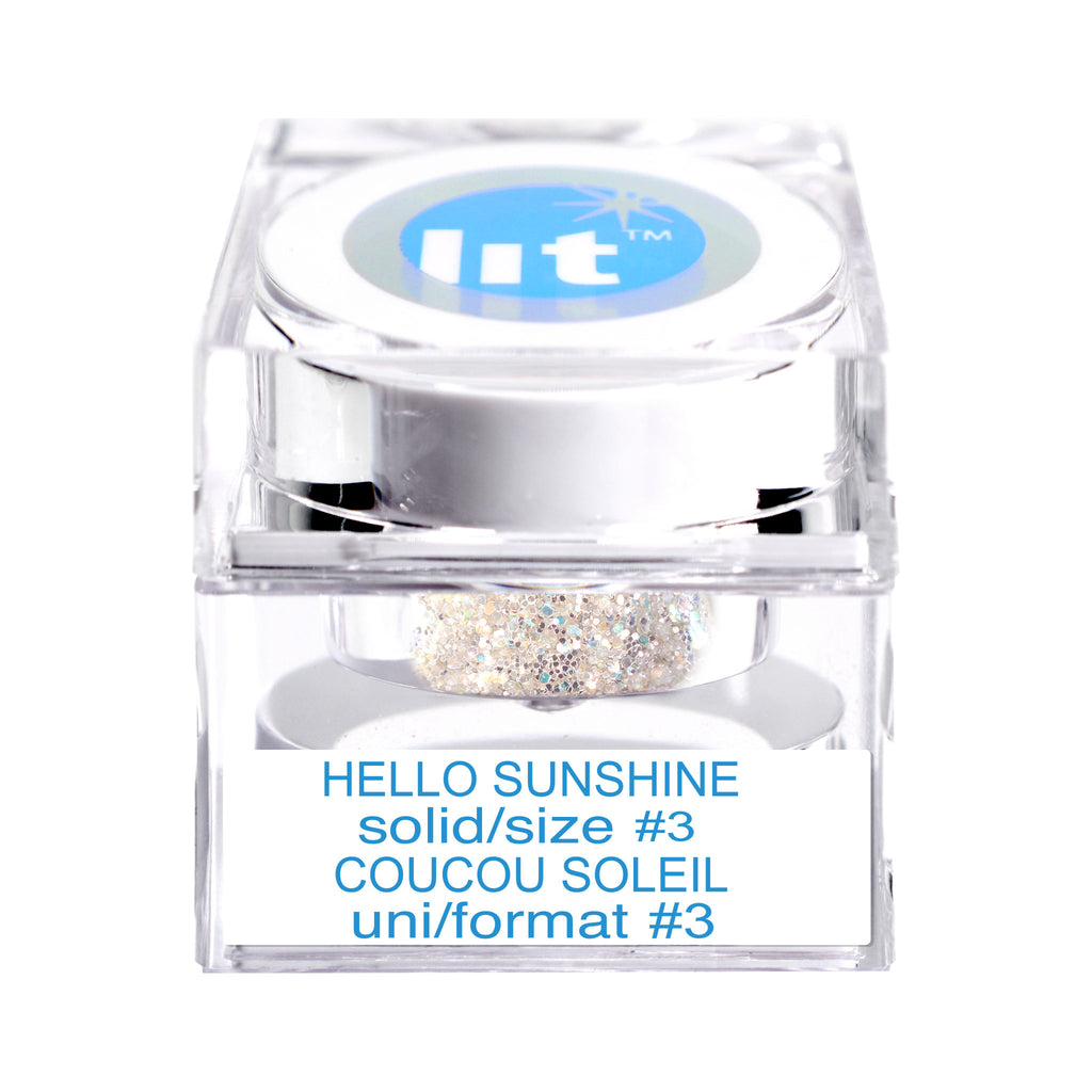 Glitter Makeup | Hello Sunshine | White Glitter – Lit Cosmetics